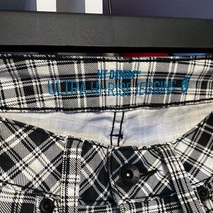 Hot Topic | Jeans | Hot Topic Ht Denim White Black Plaid Skinny High ...